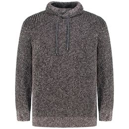 Große Größen Ragman Grobstrickpullover aus Baumwolle Farbe dunkelrot Größe: 3XL