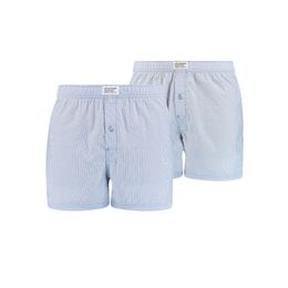 Levi's Boxershorts LEVI'S, Herren, Gr. XL, blau (light blau), Obermaterial: 100% Baumwolle, unifarben, normal, Unterhosen, mit breitem Logobund