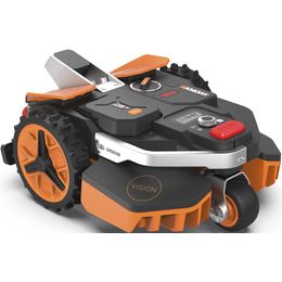 Rasenmähroboter WORX "Mähroboter M600 Landroid VISION", schwarz, B:46cm H:26,5cm T:63,8cm, Rasenmähroboter, Intelligenter Mähroboter ohne Begrenzungskabel, für Gärten bis 600m²