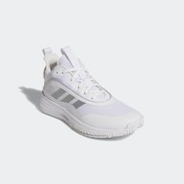 Basketballschuh adidas Sportswear "OWNTHEGAME 3.0", Gr. 44, weiß (cloud weiß, silber metallic, grau one), Synthetik, Textil, Schuhe