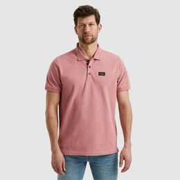 PME-Legend Poloshirt PME LEGEND "Short sleeve polo Trackway", Herren, Gr. L, rosa (dusty rose), Jersey, Obermaterial: 95% Baumwolle, 5% Elasthan, Casual, Shirts