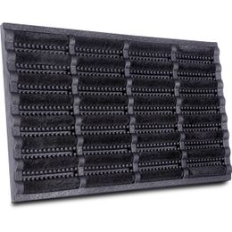 Fußmatte Hanse Home "Schmutzfangmatte Brushes Mat, Türmatte", schwarz, B:75cm H:25mm L:45cm, Gummi, Kokos, Teppiche, Kokos, Gummi, Schmutzfangmatte, Outdoor, Rutschfest, Innen, Kokosmatte