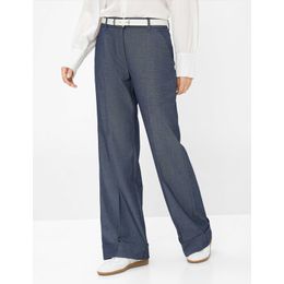 5-Pocket-Hose Brax "Style MAINE", Damen, Gr. 38, Normalgrößen, navy, Web, 62% Polyester, 33% Viskose, 5% Elasthan, Hosen 5-Pocket-Hose