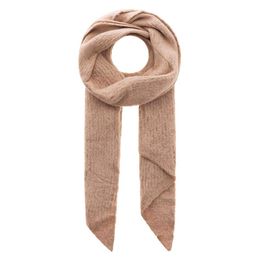 Zwillingsherz Schal in Beige - (L)180 x (B)30 cm - 60% | Damen-schals-tuecher