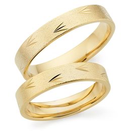 Phoenix Trauring PH&Ouml;NIX "Schmuck Partnerring Ehering Verlobungsring Freundschaftsring" Gr. 65, gelbgoldfarben, Fingerringe, Damen, 65, Silber 925 (Sterlingsilber), 4mm, Trauring, Made in Germany