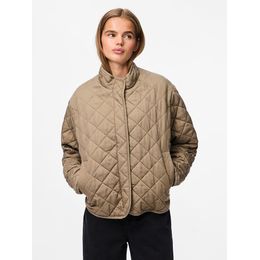Pieces Steppjacke in Taupe - 53% | Gr&ouml;&szlig;e S | Damenjacken