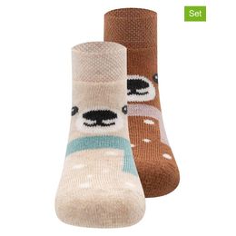 Ewers 2er-Set: Thermo-Socken in Hellbraun/ Beige - 35% | Größe 27-30 | Babysocken-strumpfhosen
