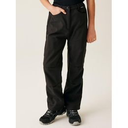 Regatta Softshellhose "Junior" in Schwarz - 41% | Gr&ouml;&szlig;e 140 | Kinderhosen