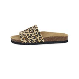 BABUNKERS Family Pantoletten in Beige/ Braun - 51% | Gr&ouml;&szlig;e 38 | Damen-pantoletten