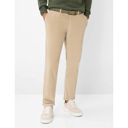 Chinohose Brax "Style FABIO", Herren, Gr. 35, Länge 36, beige, Web, 98% Baumwolle, 2% Elasthan, Hosen