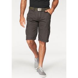 MAN'S WORLD Cargobermudas MAN'S WORLD, Jungen, Gr. 64, N-Gr, grau, Obermaterial: 100% Baumwolle, unifarben, normal kniebedeckend, Hosen, auch in Gro&szlig;en Gr&ouml;&szlig;en
