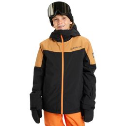 Snowboardjacke Quiksilver "Titano", Jungen, Gr. 16, schwarz, 100% Polyester, Jacken Snowboardjacke