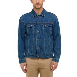 Mustang Herren Jeansjacke "Style Dallas Jacket"schwarz stone, Gr. L, unifarben, Denim/Jeans, Obermaterial: 100% Baumwolle, Jacken, mit Taschen
