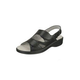 Sandale Natural Feet "Cornelia", Damen, Gr. 36, schwarz, Lederimitat, Schuhe Sandale, mit bequemem Sola-Stretch