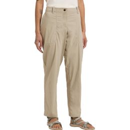 Outdoorhose Jack Wolfskin "DESERT PANTS W", Damen, Gr. 40, Normalgrößen, grau (stone), Oberstoff: 95% POLYAMID, 5% ELASTHAN; Futter 1:00% POLYESTER, Hosen