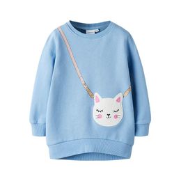 name it Sweatshirt in Hellblau - 10% | Größe 110 | Kinder-sweatshirts-jacken