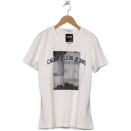 Calvin Klein Jeans T-Shirt Herren Gr&ouml;&szlig;e M Second Hand wei&szlig;