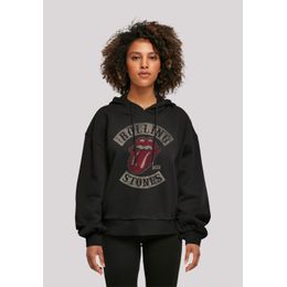 Kapuzenpullover F4NT4STIC "The Rolling Stones Tour '78", Damen, Gr. 3XL, schwarz, Obermaterial: 100% Baumwolle, oversize, Pullover, Print