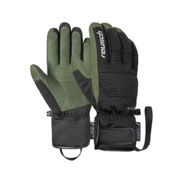 Skihandschuhe Reusch "Andy R-TEX XT", Damen, Gr. 10.5, olivgrün, 46% Polyester, 25% Polyamid, 25% Ziegenleder, 4% Elasthan, unifarben, Klassisch, Handschuhe, sehr warm,wasserdicht,atmungsaktiv
