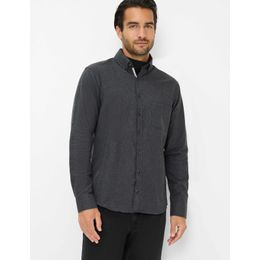 Businesshemd Brax "Style DANIEL", Jungen, Gr. S, Normalgr&ouml;&szlig;en, dunkelgrau, Web, 100% Baumwolle, Hemden