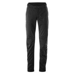 Fahrradhose Gonso "ADVENTURE PANTS SOFTSHELL W", Damen, Gr. 50, Normalgr&ouml;&szlig;en, schwarz, 100% Polyester, Hosen Fahrradhose, Damen Radhose, MTB-Hose ohne Sitzpolster