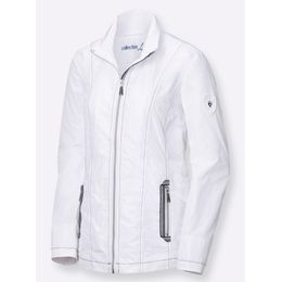 Anorak Casual Looks, Damen, Gr. 18, wei&szlig;, 100% Polyester, gemustert, unifarben, Jacken