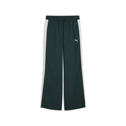 Sporthose Puma "T7 Oversized Trainingshose Erwachsene", Damen, Gr. XXL, Normalgr&ouml;&szlig;en, gr&uuml;n (gr&uuml;n terrain), Obermaterial: 100% Nylon; Taschenfutter: 100% Polyester; Einsatz: 100% Polyester, unifarben, oversize, Hosen Sporthose