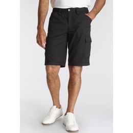 MAN'S WORLD Cargobermudas MAN'S WORLD, Herren, Gr. 46, N-Gr, schwarz, Obermaterial: 100% Baumwolle, unifarben, normal kniebedeckend, Hosen, auch in Großen Größen