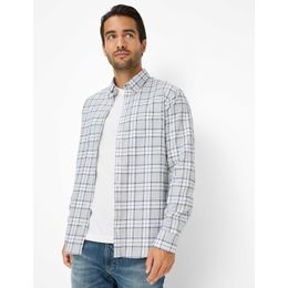 Businesshemd Brax "Style DANIEL", Herren, Gr. L, Normalgr&ouml;&szlig;en, dunkelgrau, Web, 100% Baumwolle, Hemden