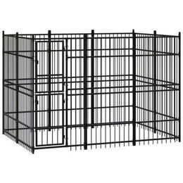 vidaXL Hundezwinger Box Stahl 2,88 m, 1,92 m, 2 m