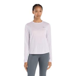 New Balance Athletics Long Sleeve Bekleidung Damen weiß