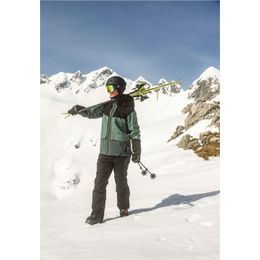 Skijacke WHISTLER "Kingmann", Herren, Gr. L, grün (dunkelgrün), 100% Polyester, mehrfarbig, lang, ohne Ausschnitt, Jacken, mit 10.000 mm Wassersäule