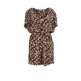 WE Fashion Jumpsuit Damen Gr&ouml;&szlig;e XL beige / braun / schwarz