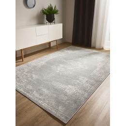 benuta Basic Teppich Sia Taupe 60x120 cm - Vintage-Stil Teppich im Used-Look