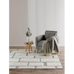 benuta Basic Berber-Stil Teppich Elvy Cream/Grau 120x170 cm