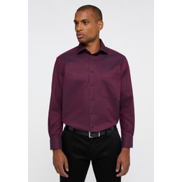 Langarmhemd Eterna "COMFORT FIT", Herren, Gr. 46, verkürzte Ärmellängen, bordeaux, 100% cotton, normal, Manschette, Hemden