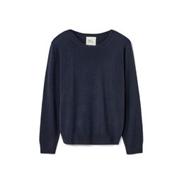Nah/Studio Pullover - recycelte Wolle/ Cashmere - Gr. XL - dunkelblau
