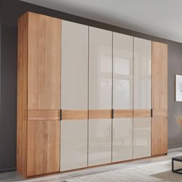 Pharao24.de Drehtürenschrank Schlafzimmerschrank 295 cm breit mit Metallgriffen
