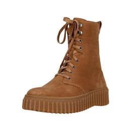 Clarks Schnürstiefel 'Torhill Style' Damen Größe 41 cognac Winterschuhe