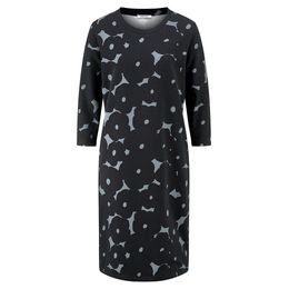 Peter Hahn - Sweatkleid mit Rundhals-Ausschnitt, mehrfarbig, Gr. 38 / S - Baumwolle