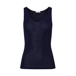 Hanro Top ' Woolen Silk ' Damen Gr&ouml;&szlig;e M nachtblau