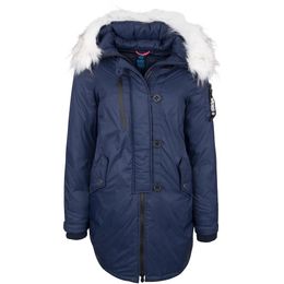HOMEBASE Parka Damen Größe M navy / weiß Winterjacke