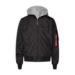 Alpha Industries Übergangsjacke Herren Größe XXXL graumeliert / schwarz