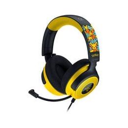 Razer Kraken V4 X - Pok&eacute;mon Kanto Starters Edition, Gaming-Headset schwarz/gelb