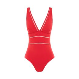 SEA LEVEL Badeanzug 'Essentials Edit' Damen Größe S rot