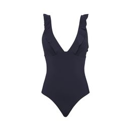 Sea Level Swimsuit 'Frill Essentials' female Blue size 14