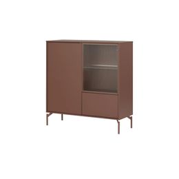 Möbel Kraft Highboard rot Maße (cm): B: 113,5 H: 118 T: 43.0 » Möbel Kraft