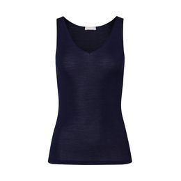 Hanro Top ' Woolen Silk ' Damen Gr&ouml;&szlig;e M nachtblau