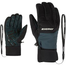 Ziener Skihandschuhe 'GARIM' Herren Größe M petrol / schwarz
