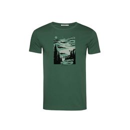 Greenbomb T-Shirt 'Nature Lakeside' Herren Gr&ouml;&szlig;e XXL grau / jade / hellgr&uuml;n / schwarz